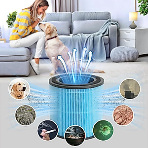 YEEREAD 4-Pack AP0601 Air Purifier Replacement Filters - H13 True HEPA and Activated Carbon Filter Combo, Compatible with Airtok AP0601/AP0601-RF, Enhance Indoor Air Quality, Set of 4