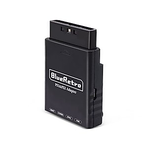 XBERSTAR for ps2 Bluetooth Adapter ps1 Bluetooth Adapter Controller Converter Controller Adapter Supports PS2 PS1 Game Console (Black)