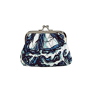 Vera Bradley Kiss Lock Coin Purse, Shore Enough
