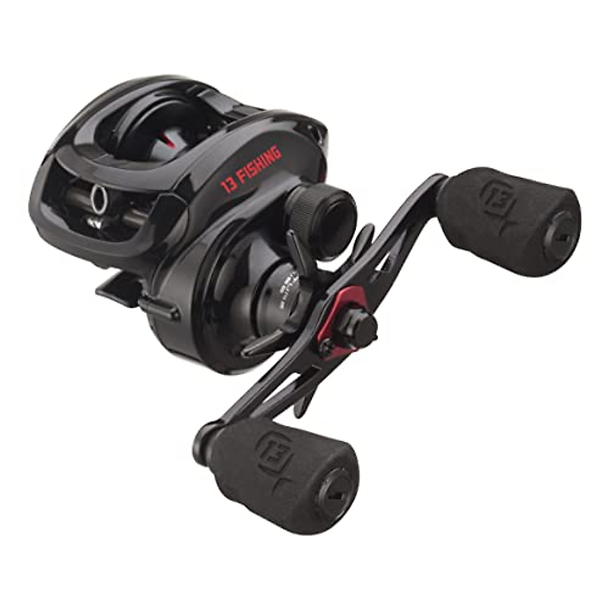 13 FISHING - Inception G2 Baitcast Reel - 7.3:1 Gear Ratio - Left Hand Retrieve (Fresh) - ING2-7.3-LH, Black