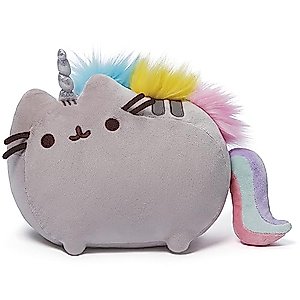GUND Pusheen Pusheenicorn, Premium Plush Unicorn Cat Stuffed Animal, Rainbow, 13