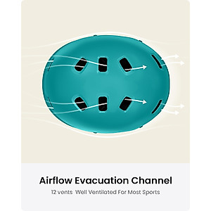 OutdoorMaster Skateboard Cycling Helmet - Two Removable Liners Ventilation Multi-Sport Scooter Roller Skate Inline Skating Rollerblading for Kids, Youth & Adults - M - Sea Green