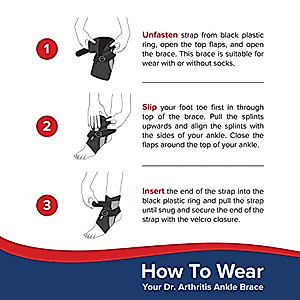 Doctor Developed Ankle Brace for Sprained Ankle, Support Stabilizer Splint for Injured Foot – Foot Brace/ Achilles & Peroneal Tendonitis – Ankle Brace For Women / Men (Medium, Single, Left)