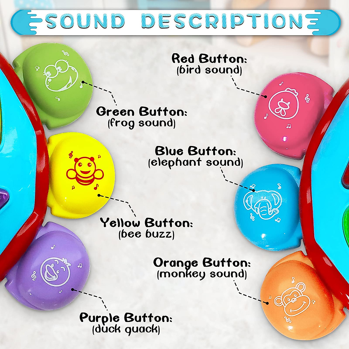 HISTOYE Baby Crawling Toys Baby Toys 6-12 Months Bilingual Toys Spanish English Infant Toddler Toys 3-6 6-12 12-18 Months with Light Music Bilingual Toys for Toddlers 1-3 6 7 8 9 10 11 12 Months Old