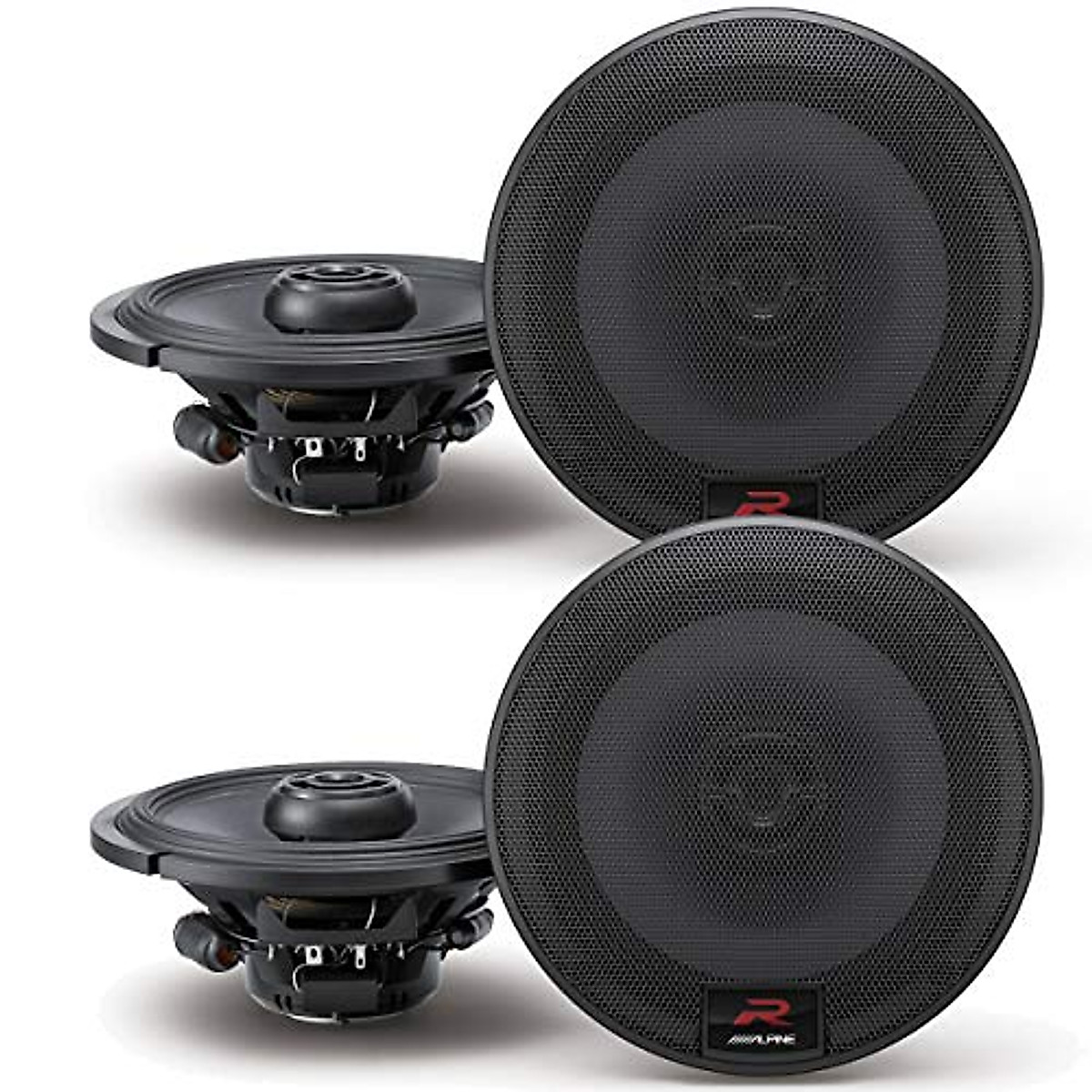 Alpine R-S65 Bundle - Two Pairs of Alpine R-S65 6.5 Inch Coaxial 2-Way Speakers
