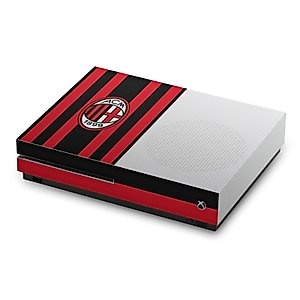Head Case Designs Officially Licensed AC Milan Home 2021/22 Crest Kit Vinyl Sticker Gaming Skin Decal Cover Compatible with Xbox One S Console