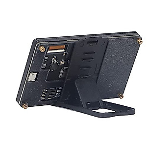 Computer Temp Monitor, Mini Size Energy Saving 3.5in Adjustable Brightness USB Mini Screen Various Functions Eye Protection for Company (with Motherboard Line)