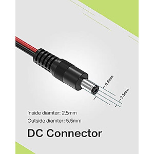 ALLPOWERS Solar Extension Cable with DC5525(5.5mm x 2.5mm) to Anderson Power Pole Port 1.5M 16AWG Solar Panels Kit Tools, Connector for Solar Panel to Portable Generator UPS Battery Backup