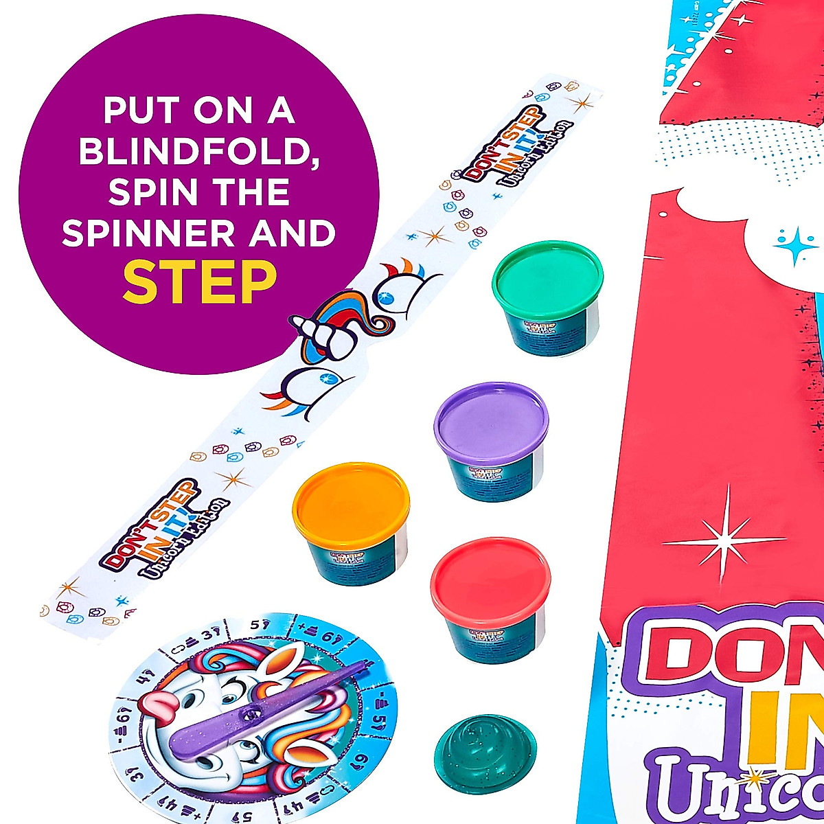 Hasbro Gaming Don’t Step in It Game, Unicorn Edition (Amazon Exclusive), 4 Years & up