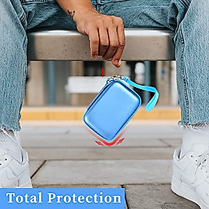 Case Compatible with Canon Ivy 2/ for Ivy Mini Photo Printer/for Canon Ivy CLIQ+/CLIQ 2/ CLIQ+2 Instant Camera Printer, Portable Bluetooth Photo Printer Storage Holder for Paper and Cable-Blue