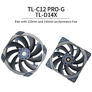 Thermalright FC140 CPU Air Cooler, 5 Heat Pipes, TL-C12 PRO-G and TL-D14X PWM Fan, Aluminium Heatsink Cover, AGHP Technology, for AMD AM4/Intel LGA 1700/1150/1151/1200/2011/2066