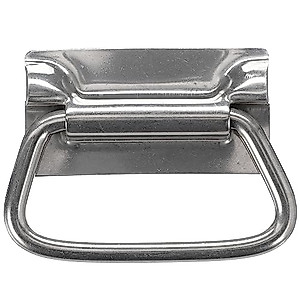 Component Hardware 4" Stainless Steel Heavy Duty Straight Back Drop Handle
