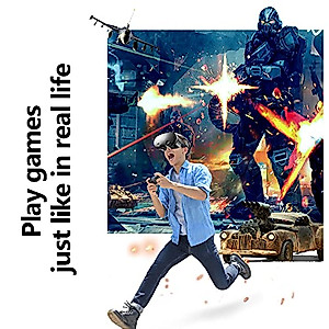 VR Headset Compatible for iPhone and Android Phone, Virtual Reality Glasses with Blu-ray Eye Protected Light & Small, Watch Movies, Video & Play Game, Support 4.7-7.0” Smartphone