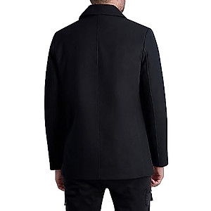 Karl Lagerfeld Paris Men's Expose Pocket Bomber Jacket, Black, Medium