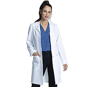 Cherokee Men & Women Scrubs Lab Coat 38'' CK460, M, White