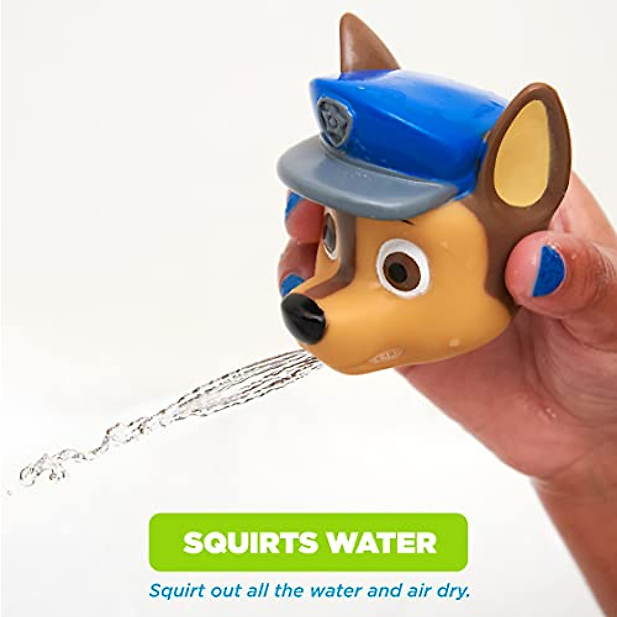 Nickelodeon's PAW Patrol Chase, Marshall, Rubble, and Skye Squirt Toy Set for Childrens' Bath Time Fun, Multicolor, 4 Piece