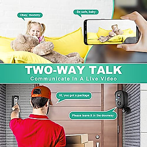 Security Cameras Wireless Outdoor, 1080P Battery Powered AI Motion Detection Spotlight Siren Alarm WiFi Surveillance Indoor Home Camera, Color Night Vision, 2-Way Talk, Waterproof, Cloud/SD Storage