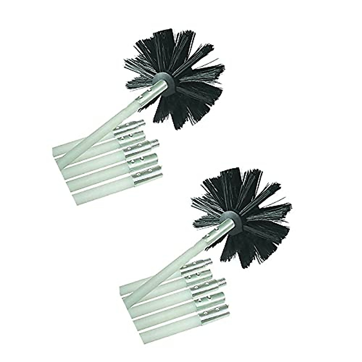 (RMP) New 2 Pack Dryer Duct Cleaning Kit 12' Clear Clean Flexible Cleaner Vent Lint Brush (all other models in the description)