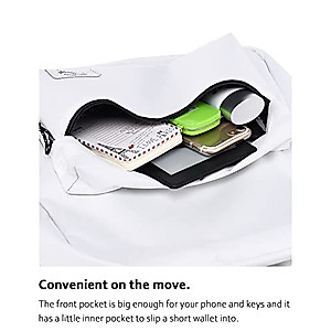 HotStyle SIMPLAY Classic School Backpack Bookbag, White