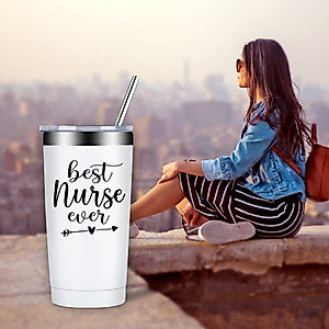 Fufandi Best Nurse Gifts for Women - Nurse Appreciation Gifts - Funny Nurses Day Gifts for Nurse, Doctors, Assistant - Nursing Graduation Birthday Gift - Tumbler Cup 20oz