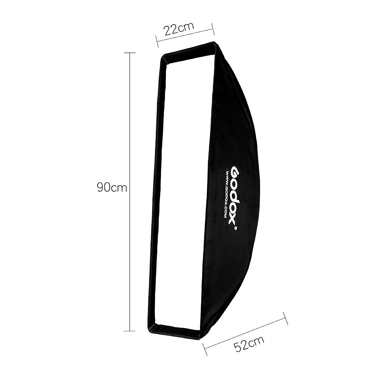 Godox Strip Box 9x35in / 22x90cm Strip SoftBox, Bowens Mount Softbox Compatible Studio Strobe MS300 SK400II AD600 AD400 and VL150II SL-60W SL60II SL150III SL300III SZ200Bi LED Light (FW22x90 (1PCS)