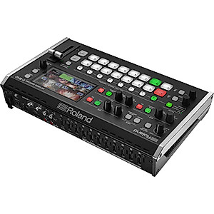 Roland V-8HD HDMI Video Switcher with AKG K-240 Studio Pro Headphones & 10-Pack Straps Bundle