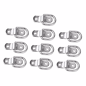 BESPORTBLE Heavy Duty Garment Rack 10pcs Pull Ring Stainless Steel Hangers Heavy Duty Clothes Hanger Rack Multi Purpose Hanger Heavy Duty Steel d Rings D Type Buckles