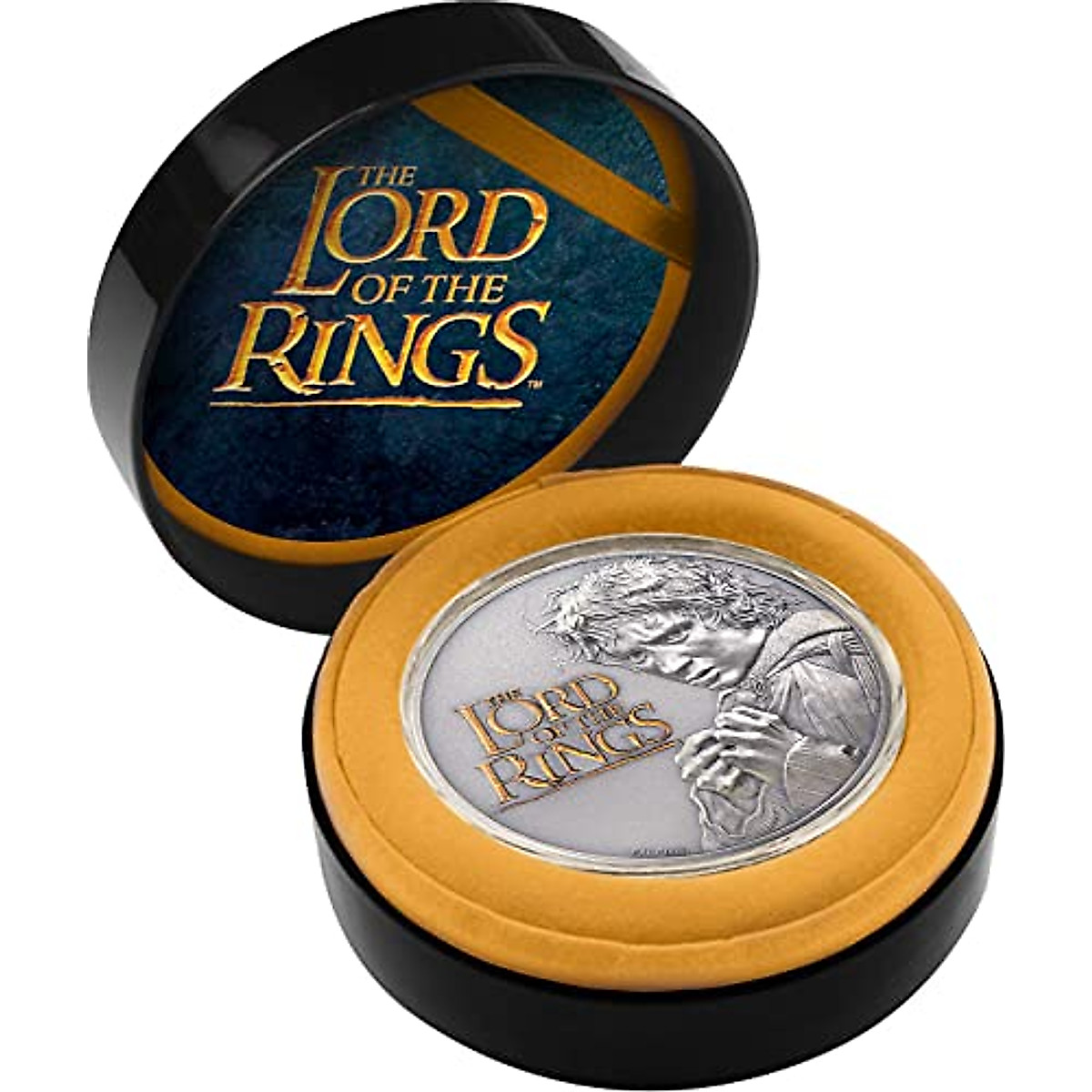 2022 DE Modern Commemorative PowerCoin Lord Of The Rings 2 Oz Silver Coin 10$ Cook Islands 2022 Antique Finish
