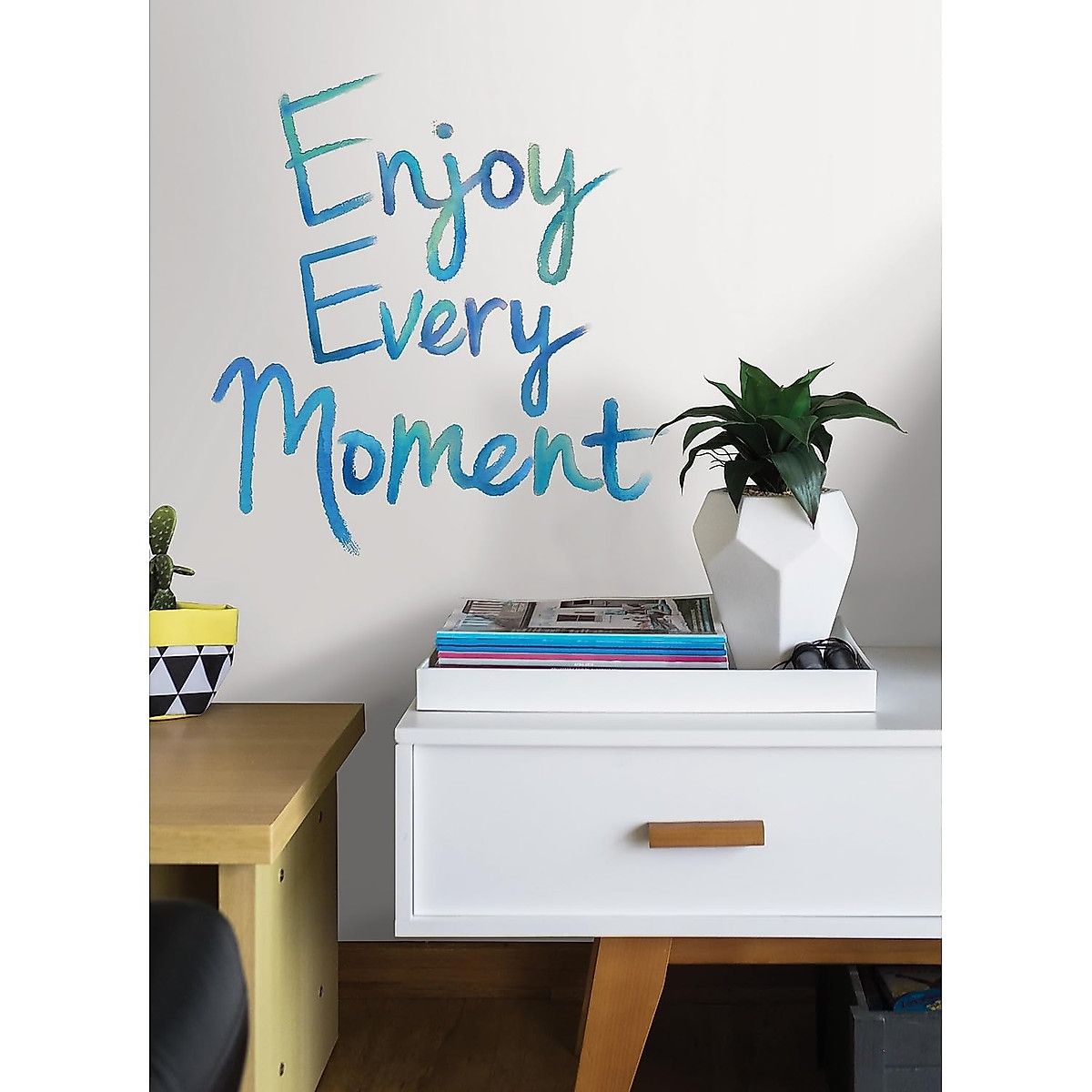 WallPops! WallPops Enjoy Every Moment Wall Quote 17.25 x 19.5 Blue (WPQ2134)