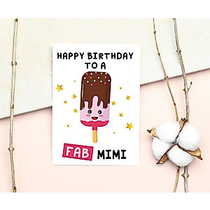 GavinsDesigns Happy Birthday To A Fab Mimi Card - Greeting Card - Happy Birthday Card - Fab Birthday Gift For Her - Fab Mimi Card - Fab Birthday For Mimi Card - Funny Birthday Card