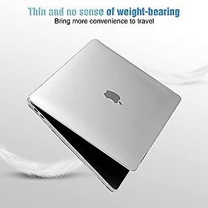 EooCoo Compatible with 2023 2022 M2 MacBook Pro 13 inch Case 2021-2016 Release M1 A2338 A2289 A2251 A2159 A1989 A1706 A1708 Protective Hard Case with Keyboard Cover, Screen Protector - Crystal Clear
