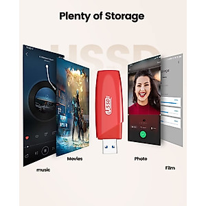ORICO 405 MB/s Flash Drive 128GB, Memory Stick USB3.2 Reading Thumb Drive with Keychain USB Flash Drive Metal USB Drive Data Storage Compatible with Computer/Laptop（UFSD）
