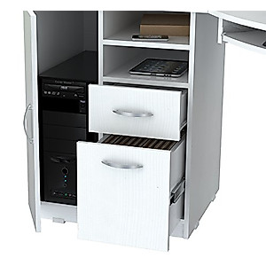 Inval ET-3415 Computer Desk, Washed Oak