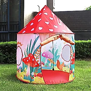 Mushroom Kids Play Tent Space Themed Indoor Play Children House for Boys and Girls (Mushroom)