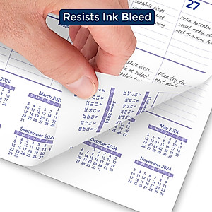 AT-A-GLANCE 2024 Wall Calendar, 8" x 11", Small, Ruled Blocks, Spiral Bound, Monthly (PM12824)