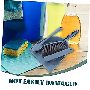 TOBBOMEY 1 Set Mini Broom Set Whisk Broom Small Dust Pan Keyboard Cleaning Brush Mini Broom with Dustpan Brooms Desk Small Hand Whisk Broom Cartoon Broom Handle Handheld Broom Blue The Pet