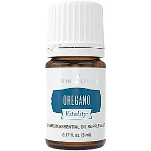 Vitality Oregano Essential Oil 5 ml by Young Living - Immune Support , Digestive-Cleansing , Antioxidants , Overall Wellness , Healthy Immune System , Cooking Essential , Fresh Herbal Note