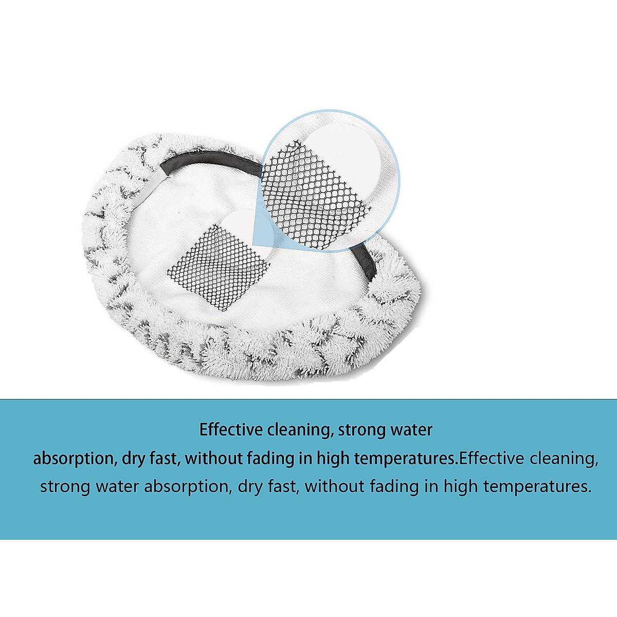 8 Pack Steam Mop Reusable Replacement Pads for Bissell Powerfresh Steam Mop 1940 1806 1544 2075 2685A 2181 2814 Series, Model 19402 19404 19408 19409 1940A 1940F 1940Q 1940T 1940W B0006 B0017 2075A