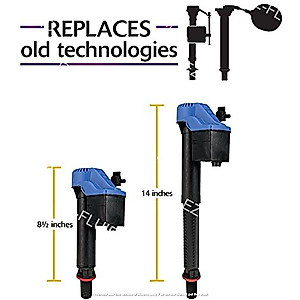 Genuine Toto USA Made Korky 528GT Blue Universal Toilet Fill Valve Replacement Assembly Kit Parts,Replace TSU99A.X and All other Toto Toilets (1)