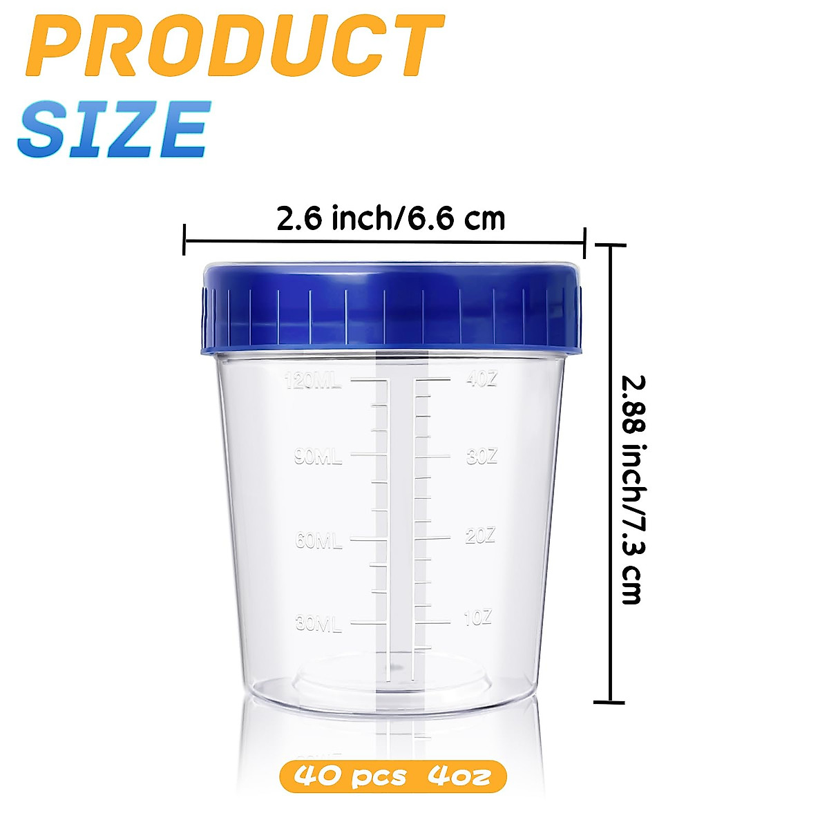 40 Pack 4oz Small Containers with Lids,Reusable Salad Dressing Container Airtight Leakproof Condiment Containers with Screw Lids,Take Away Stackable Plastic Dip Sauce Cups for Snack,Drink,Ketchup