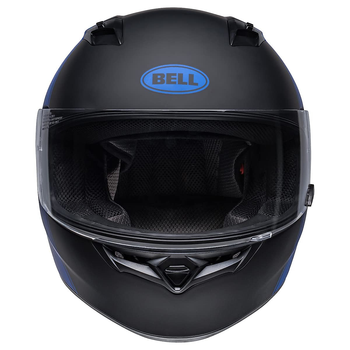 Bell Qualifier Full-Face Motorcycle Helmet (Ascent Matte Black/Blue/White - Small)