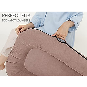 Lounger Cover by Sofia Amber – Cover ONLY for DockAToT and Sleepyhead Deluxe + Docks - Baby nest Sleep Pod Replacement Extra Cover - Cocoa