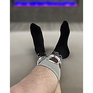 Balanced Co. Funny Golf Socks Golf Dress Socks Crazy Socks Casual Cotton Crew Socks (Alligator)