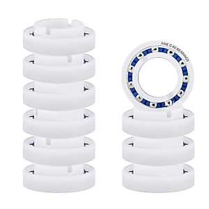 XiKe 10 Pack Wheel Ball Bearings C60 or C-60, Replacement for Zodiac Polaris Pressure Pool Cleaners 180 and 280.