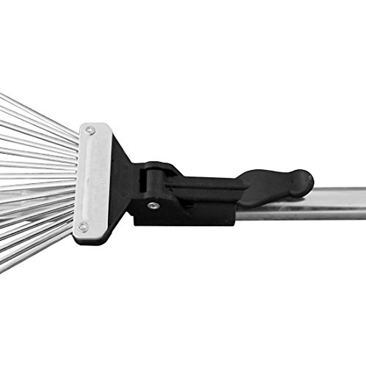 TABOR TOOLS Adjustable Metal Rake - Collapsible & Telescopic - Garden, Yard, & Lawn - Ideal for Leaves, Shrubs & Small Areas. J16A