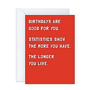 CENTRAL 23 Happy Birthday Card Funny - Banter Gag Joke Sarcasm - Best Friend Birthday Card for Men and Women - Dad Birthday Card - Birthday Cards for Mom - Comes With Stickers