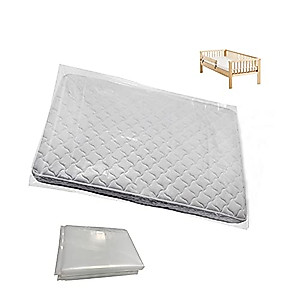 Krodtige Crib Mattress Storage Bag,4 Mil Heavy Duty Crib Mattress Plastic Bag for Moving, Renovating and Storage Applications-Protect & Preserve Your Crib Mattress (No Vent-Hole,1 Pack)