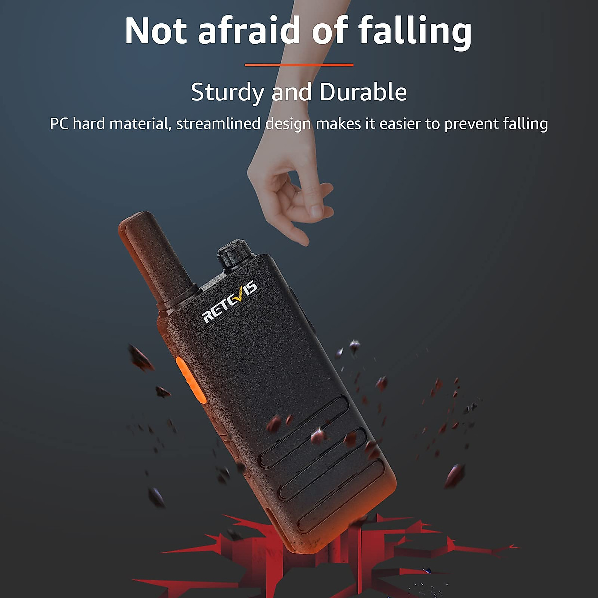 Retevis RT22P,New Version of RT22(2.0),Rechargeable Walkie Talkies for Adults,Compact FRS Two-Way Radios,VOX Handsfree,1620mAh Large Battery,USB C Charger,2 Way Radio for Small Store Hotel(4 Pack)