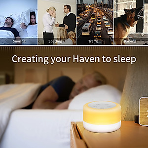 White Noise Machine with Baby Night Light for Sleeping,24 Soothing Sleep Sounds for Nursery,8 color & timer,Sound Machine Newborn Necessities,Sleep Therapy for Adults