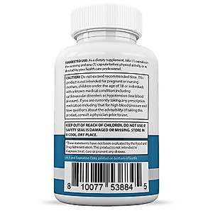 Justified Laboratories (2 Pack) Glucotrust Max 1295MG Formula Supplement Pills 120 Capsules